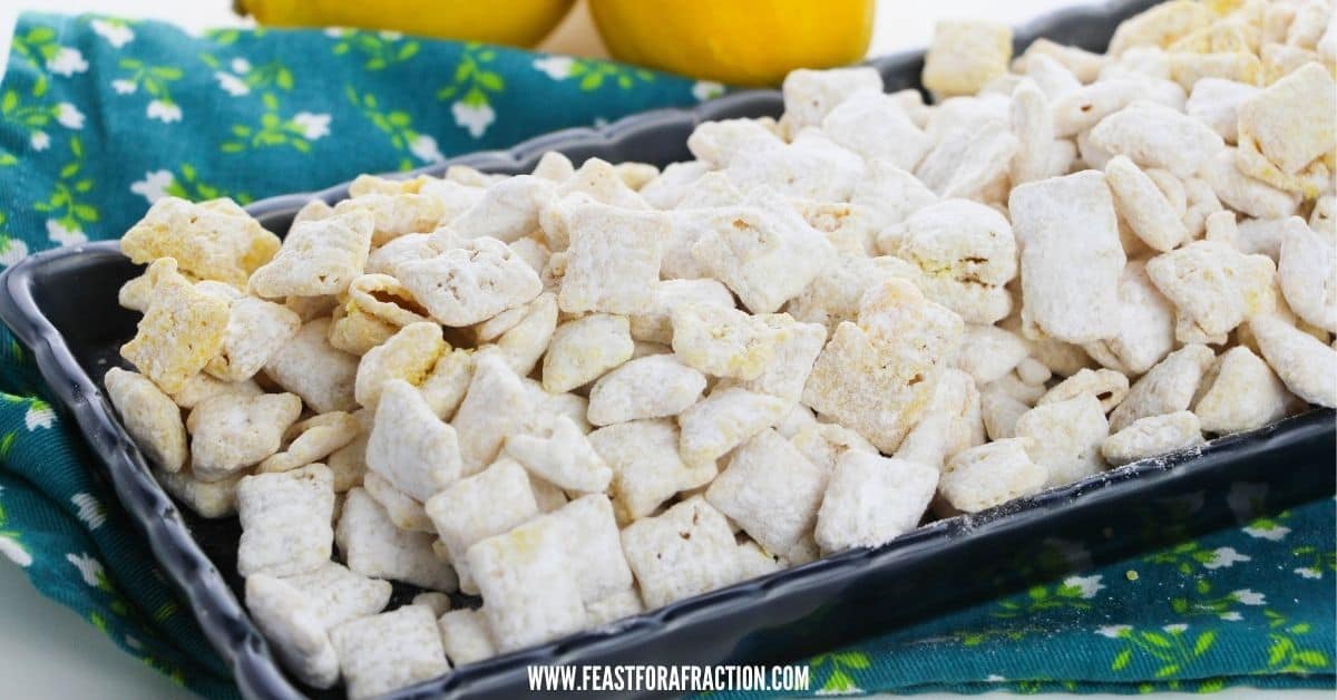 Lemon Puppy Chow - Feast for a Fraction