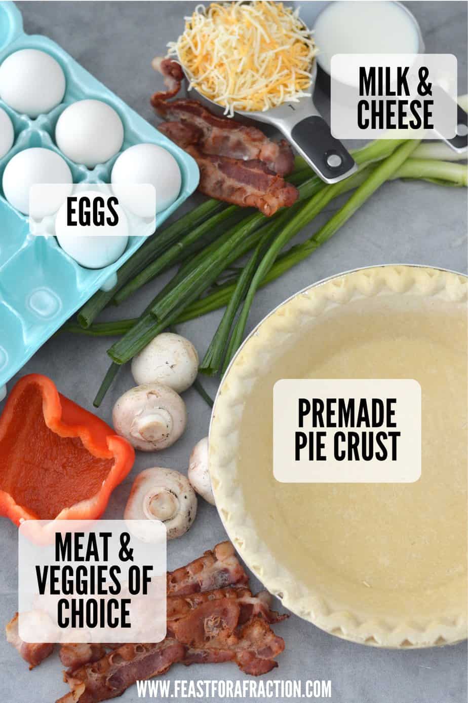 Easy Quiche Recipe - Feast for a Fraction