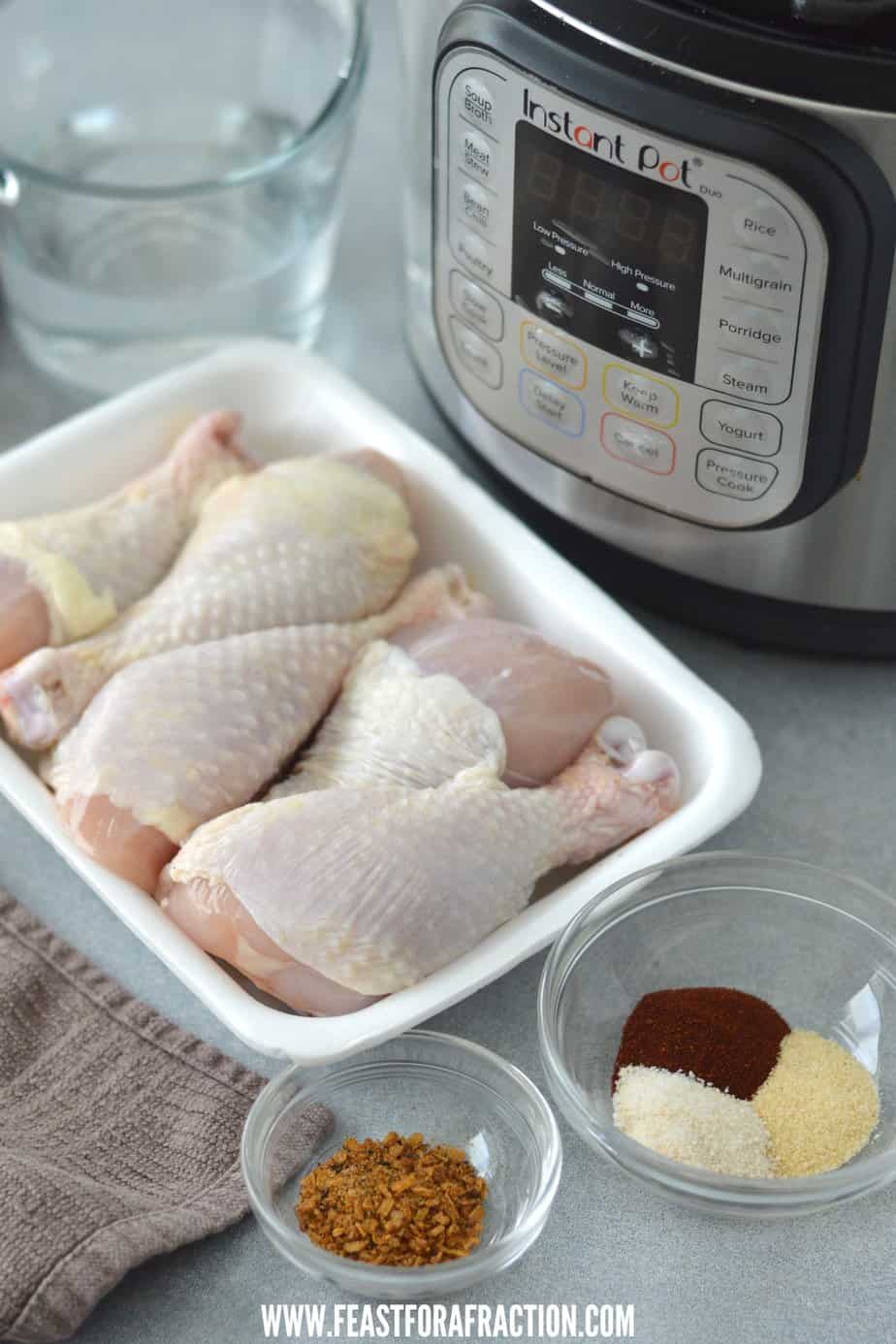 Easy Instant Pot Chicken Legs Recipe - Feast for a Fraction